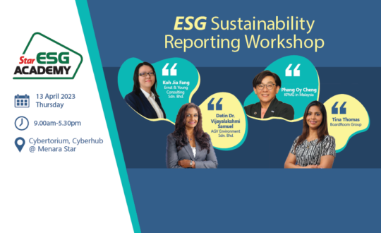 ESG Sustainable Reporting Workshop - Events by Star Media Group